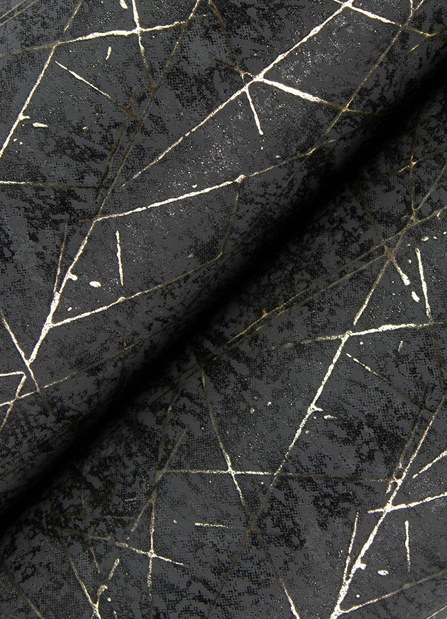 4105-86635 Bulan Black Abstract Lines Wallpaper – wallcoveringsmart