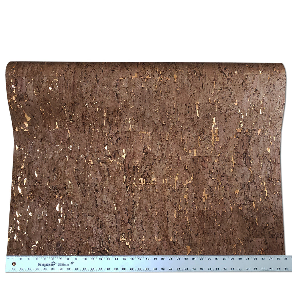 WM820201 Cork Brown Gold Metallic Wallpaper – wallcoveringsmart