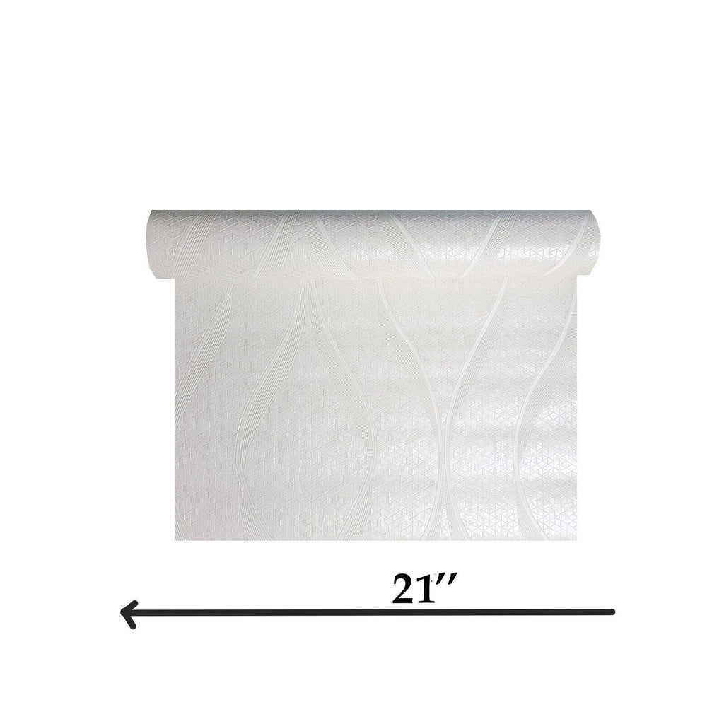 M50008 Contemporary Off white cream tiles wavy lines textured waves mo ...