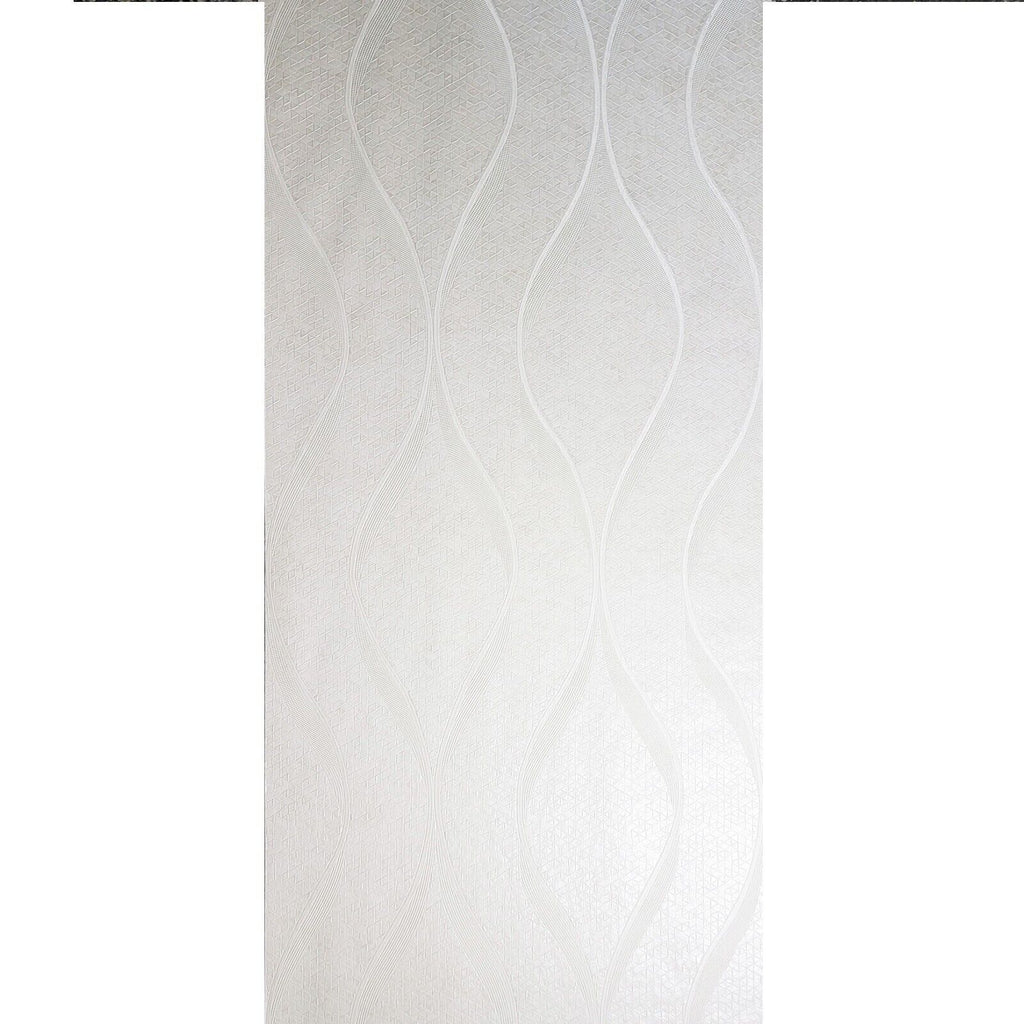 M50008 Contemporary Off white cream tiles wavy lines textured waves mo ...