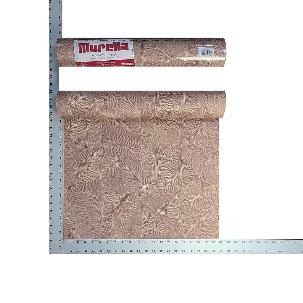 M23004 Geometric Bronze metallic Square textured Wallpaper ...