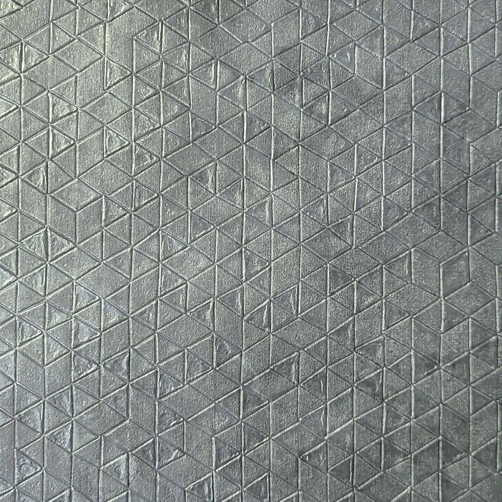 M50002 Dark gray silver square triangle tiles line Wallpaper ...