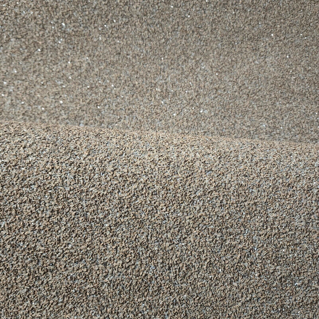 C2101 Matt Taupe Big Chip Natural vermiculite Mica sparkles Wallpaper ...