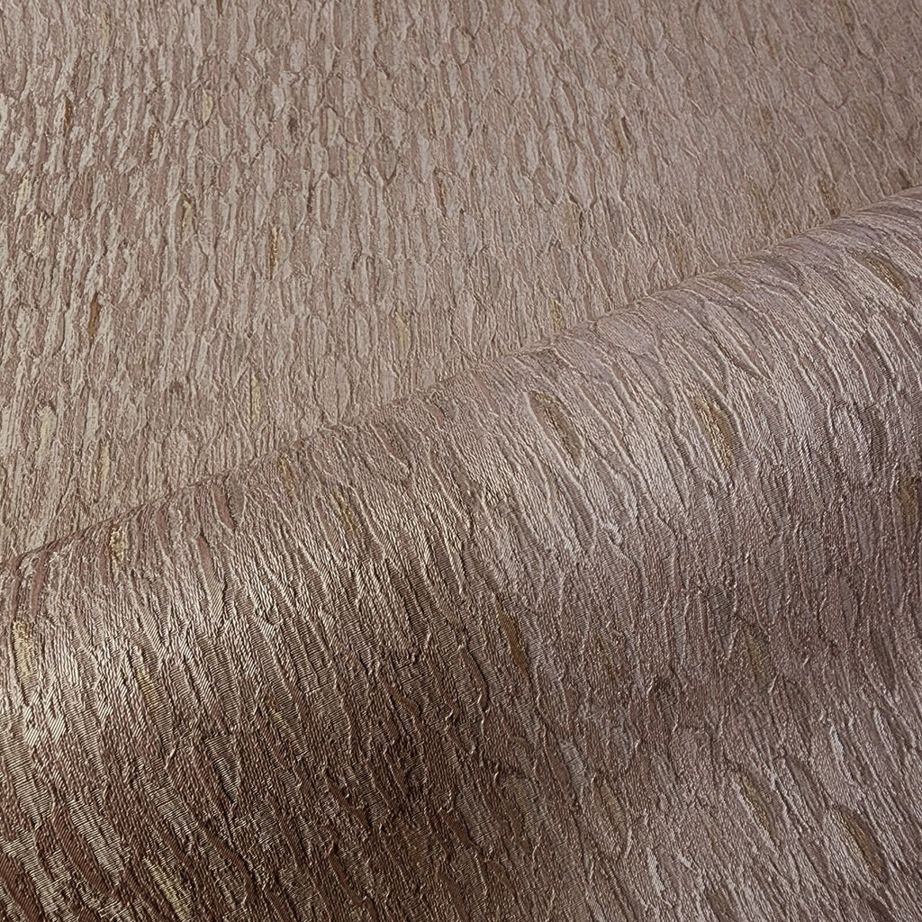 M50036 Modern Copper rose gold metallic fish scale tile pattern textur ...