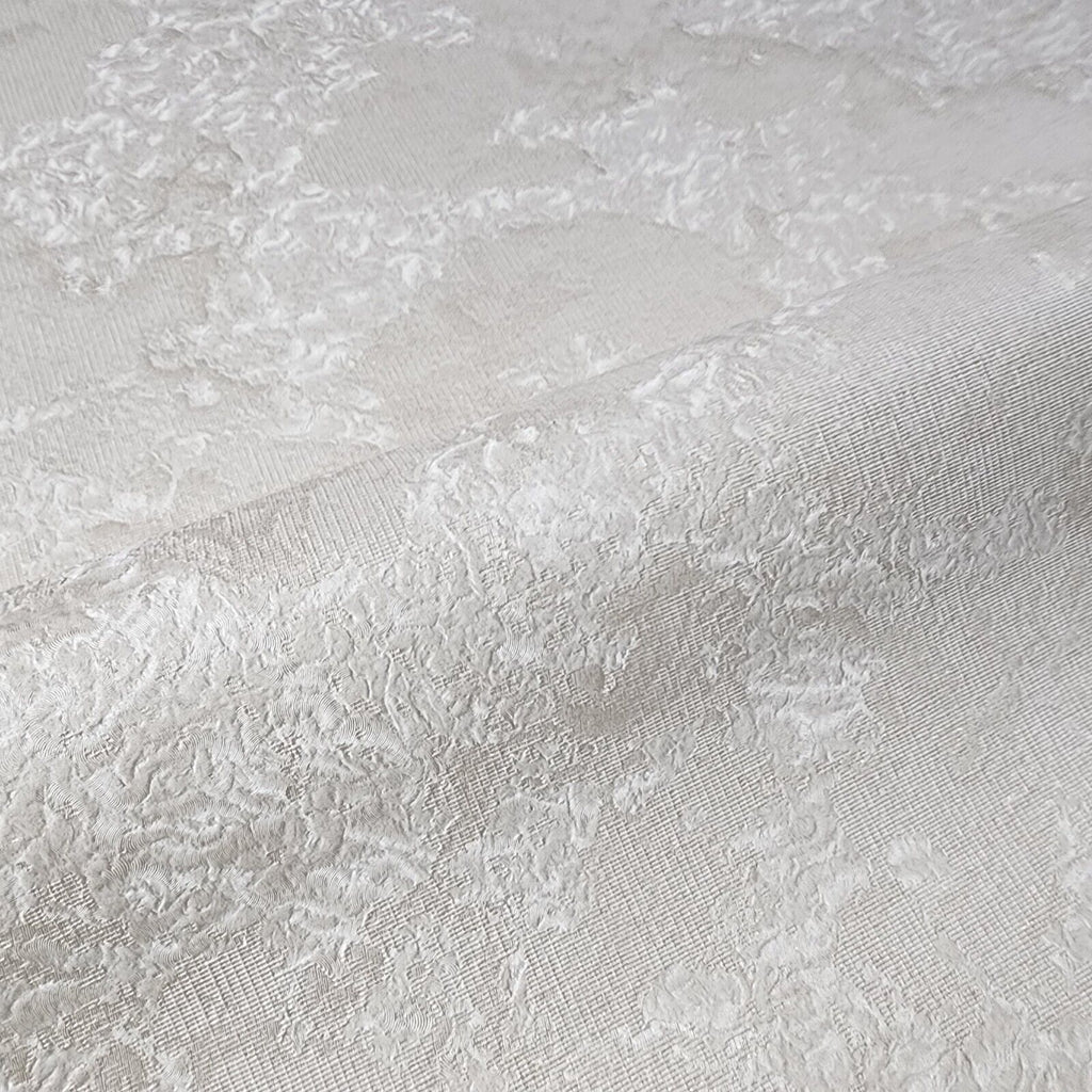 M25006 Modern Distressed plain ivory off white faux woven fabric textu ...