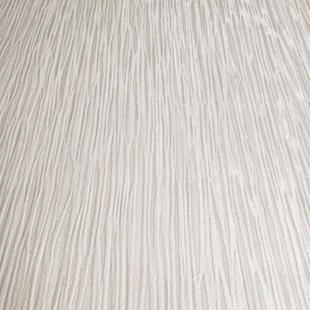 M50047 Modern Wallpaper beige pearl cream faux fabric plain stria line ...