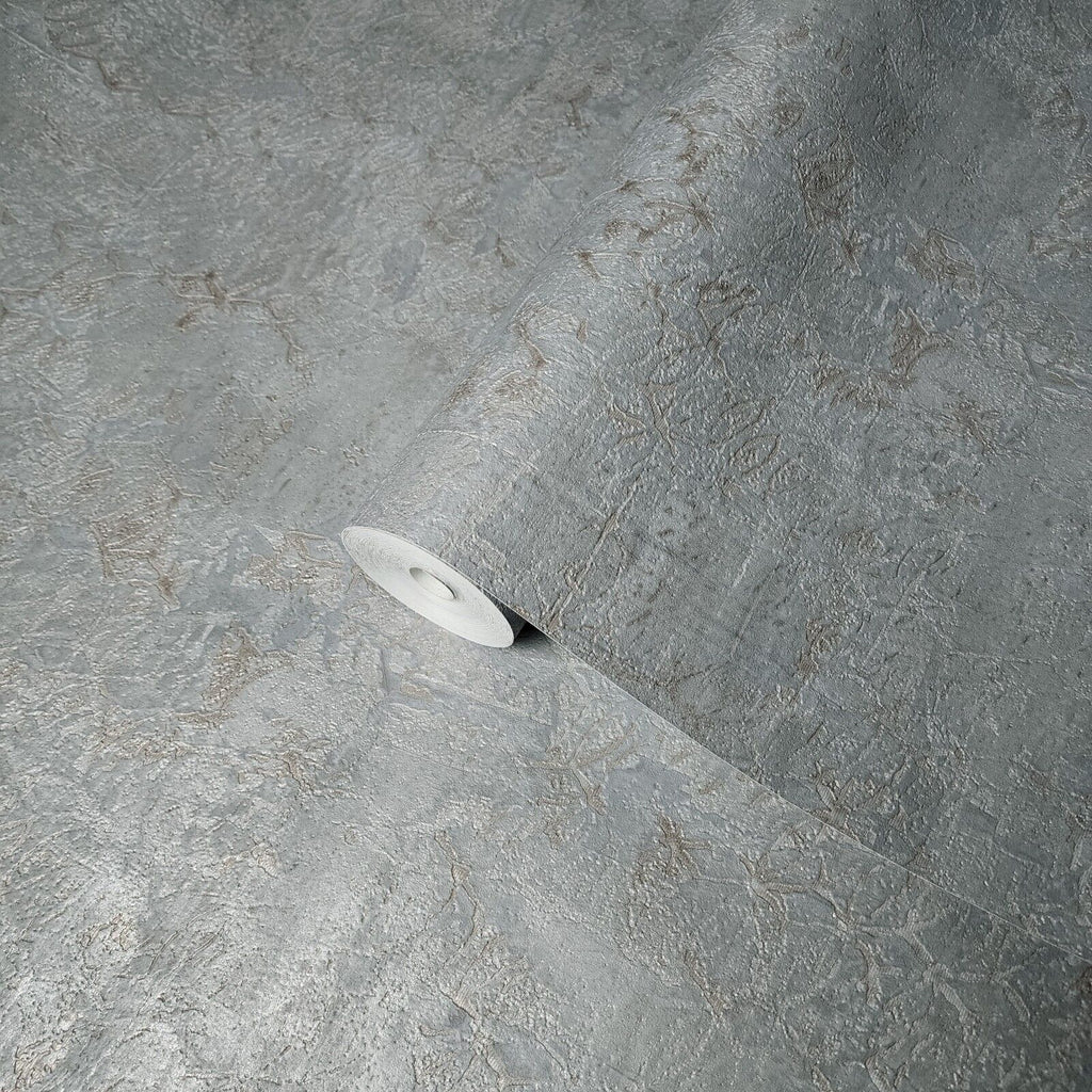 Z38045 Modern matt gray bronze metallic faux plaster textured contempo ...