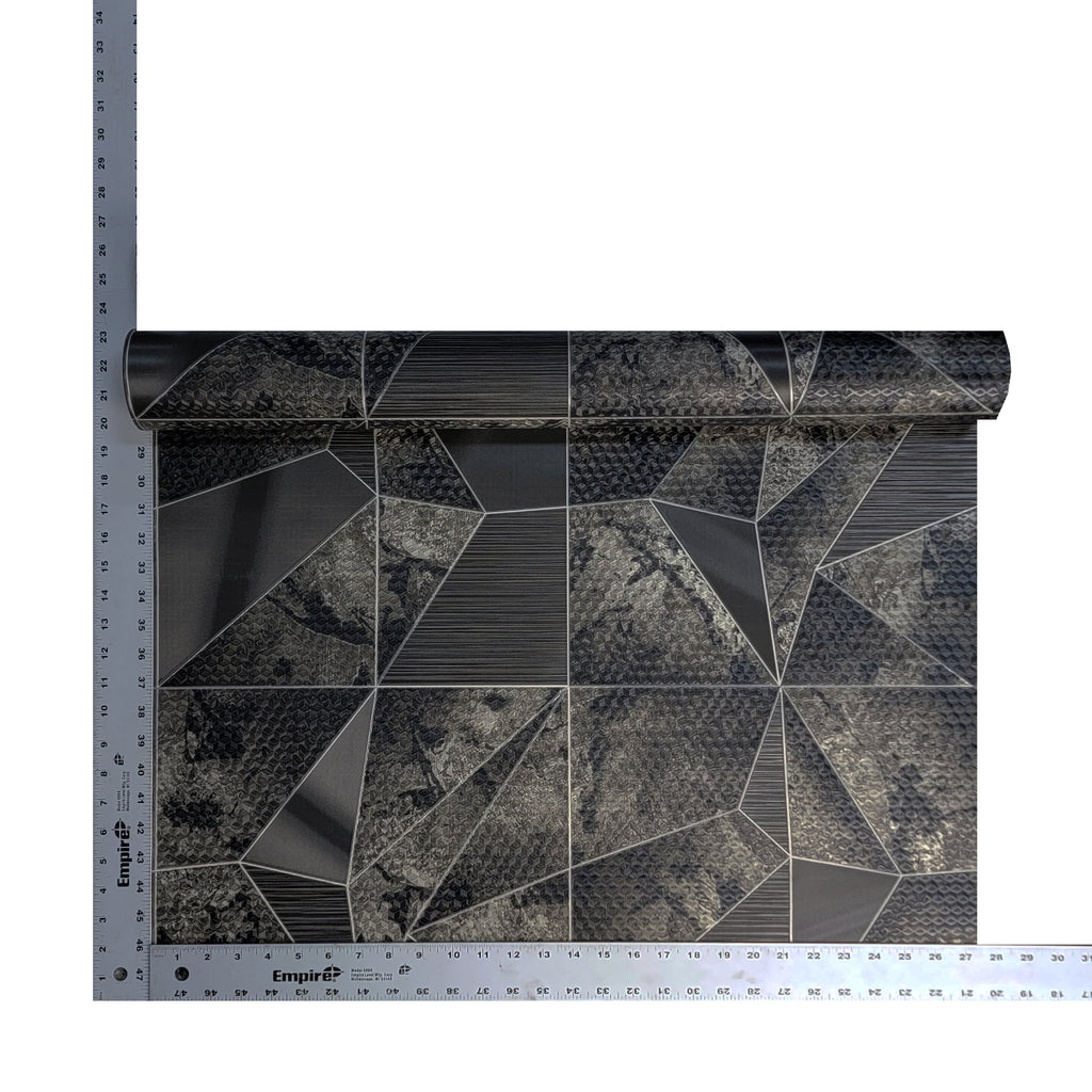 Z90033 LAMBORGHINI 2 Geometric Triangles black gray gold metallic 3d W ...