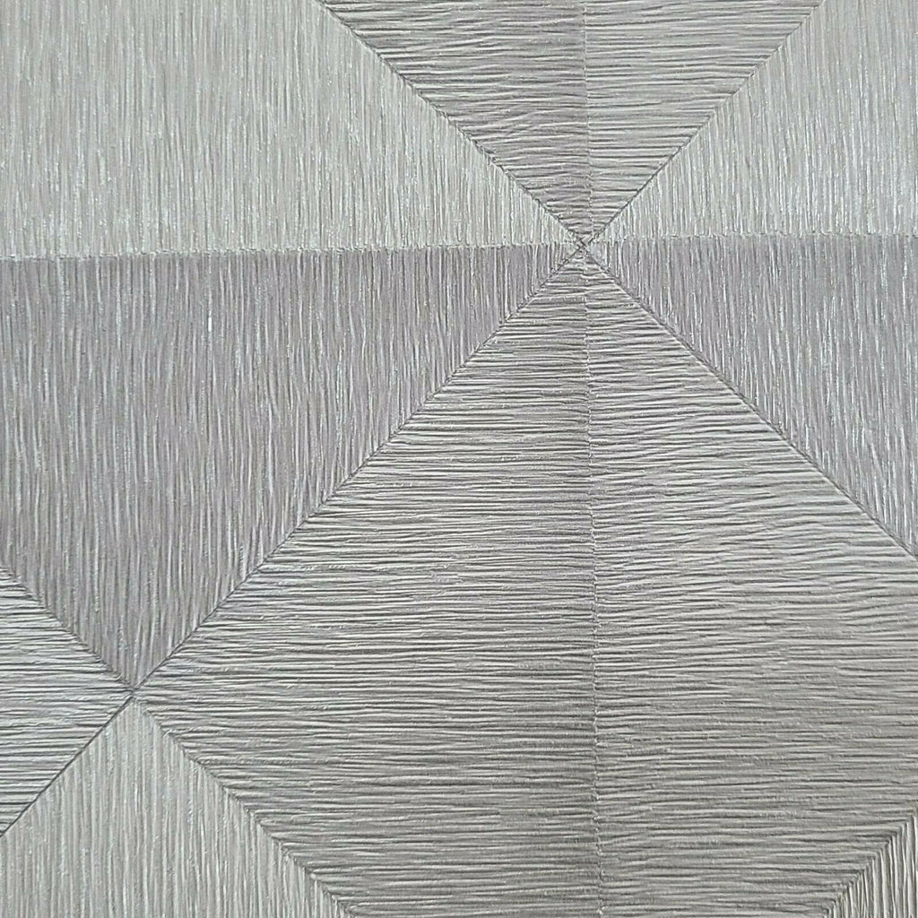 WMBA22006101 Gray silver metallic geometric 3D illusion Wallpaper ...