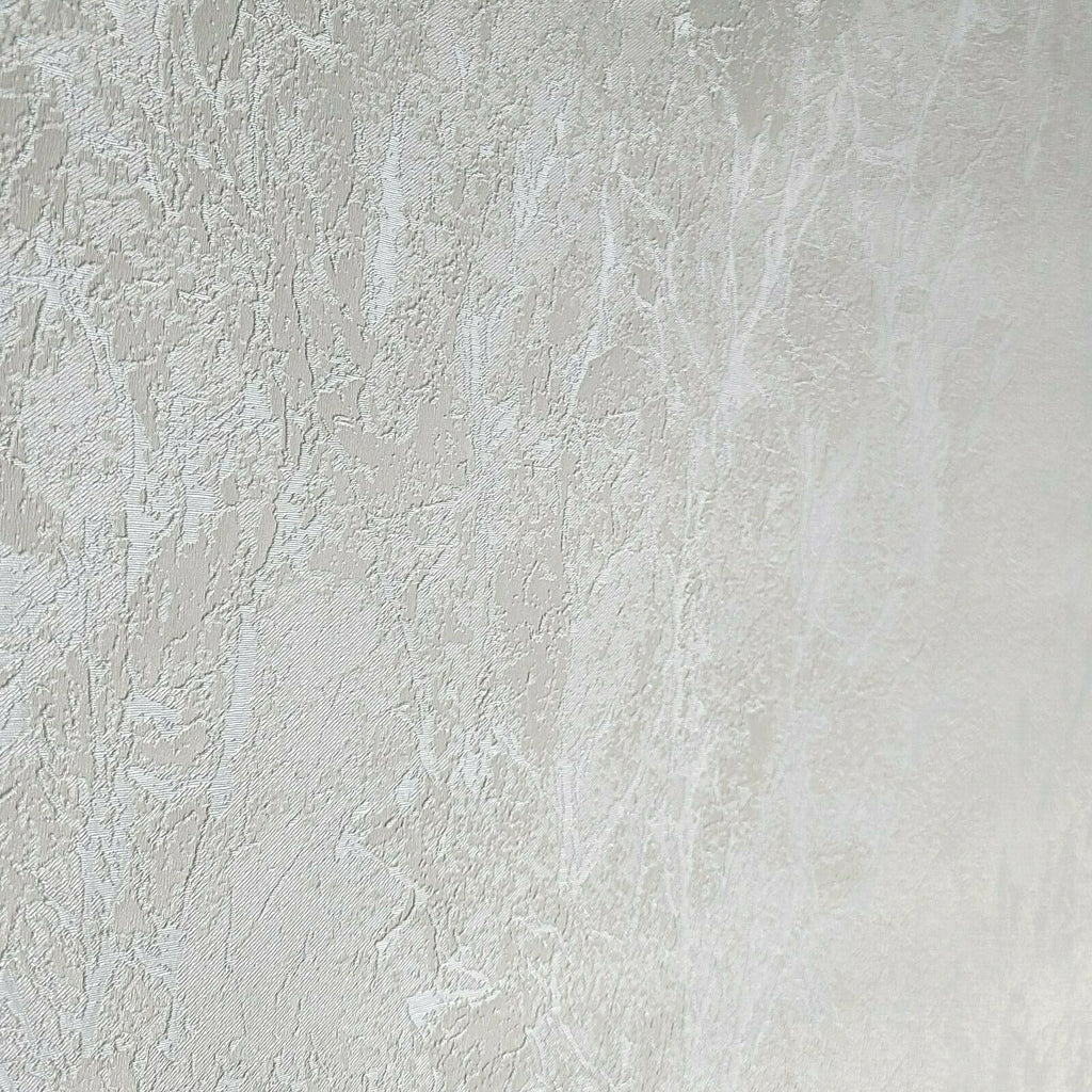 Z3402 Embossed Ivory Off white faux plaster textured Wallpaper ...