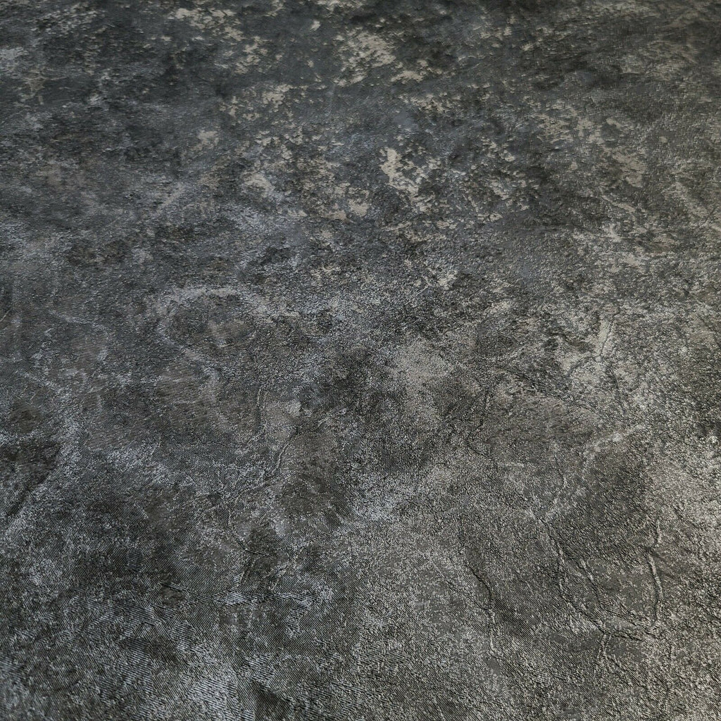 Z72031 Zambaiti black silver metallic faux cement concrete plaster wal ...