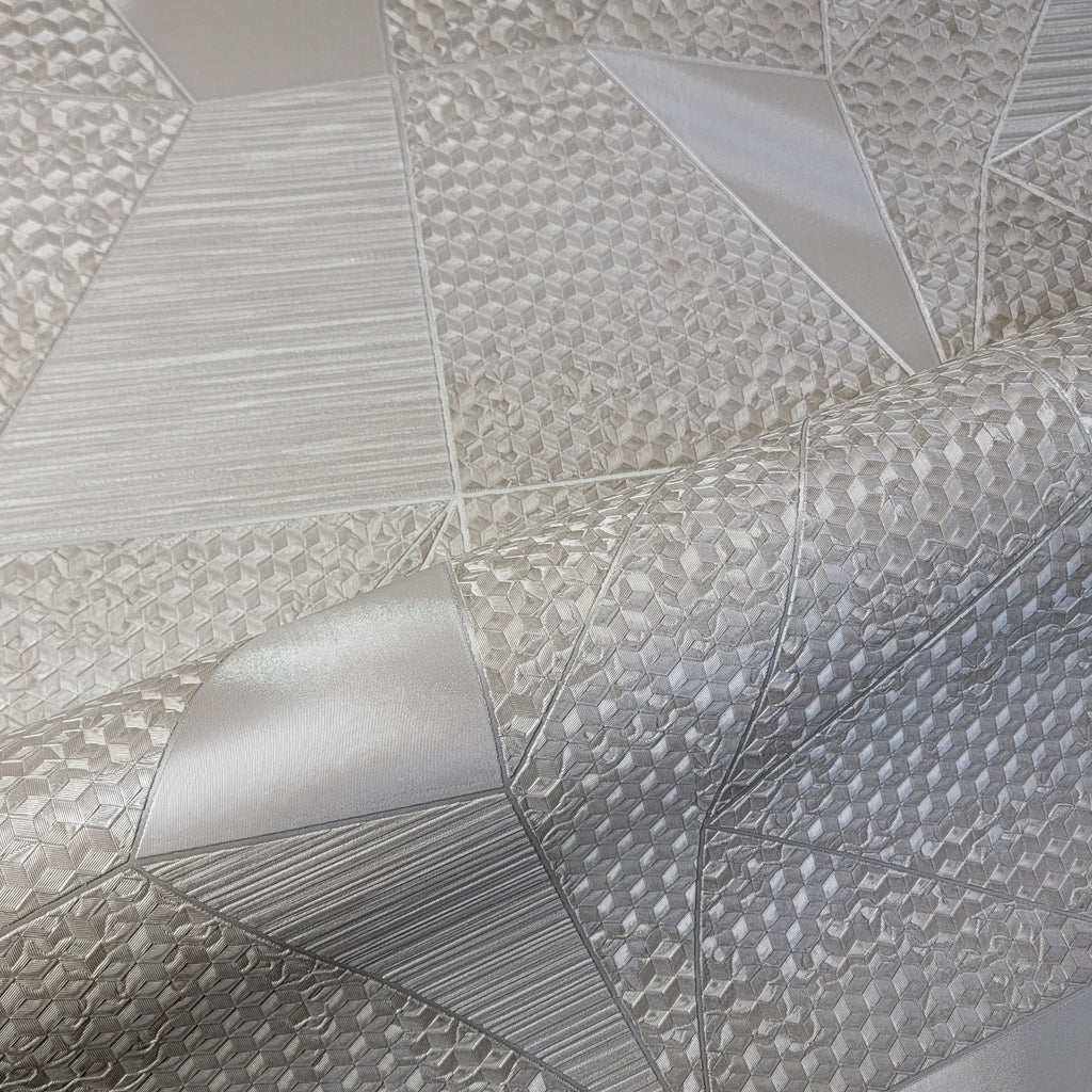 Z90032 LAMBORGHINI 2 Geometric Triangles taupe gray 3d Wallpaper ...