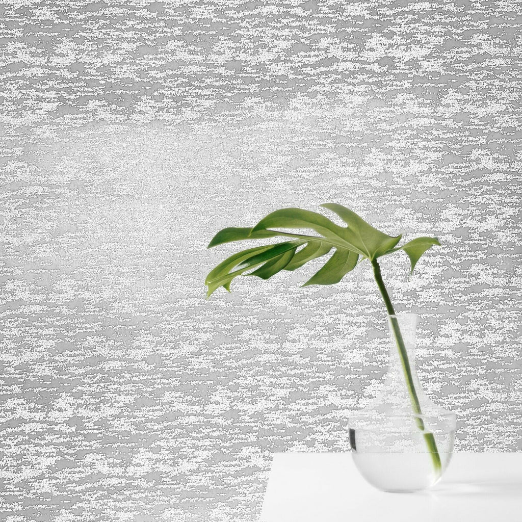 S501 Modern glassbeads wallpaper silver metallic glass beads texture g ...