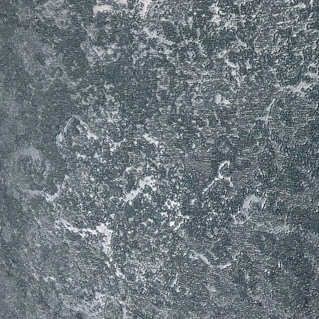 8538-08 Modern Wallpaper turquoise dark blue Silver metallic textured ...