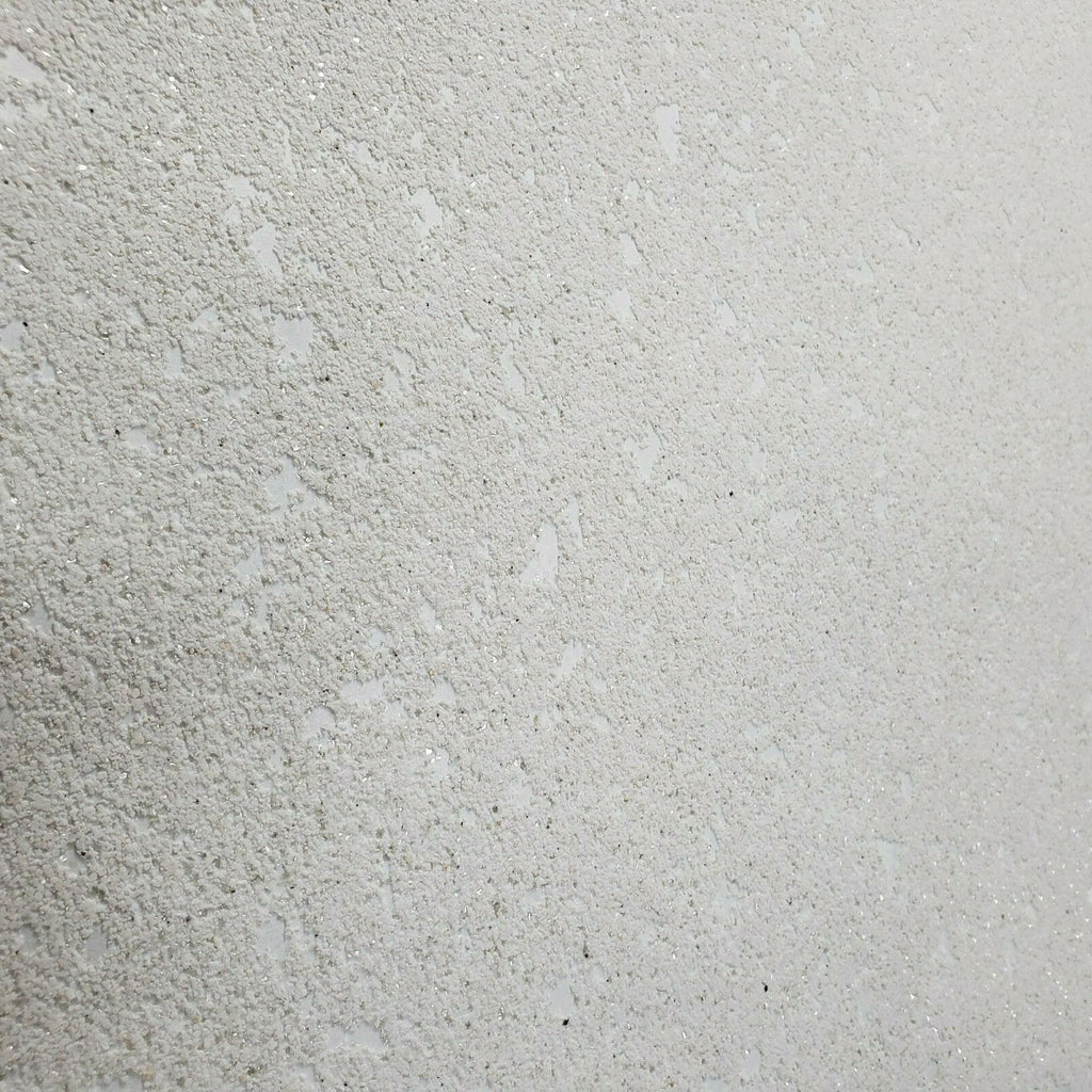K901 White Cream Chip Stone Real Natural Mica Textured Wallpaper Plain ...