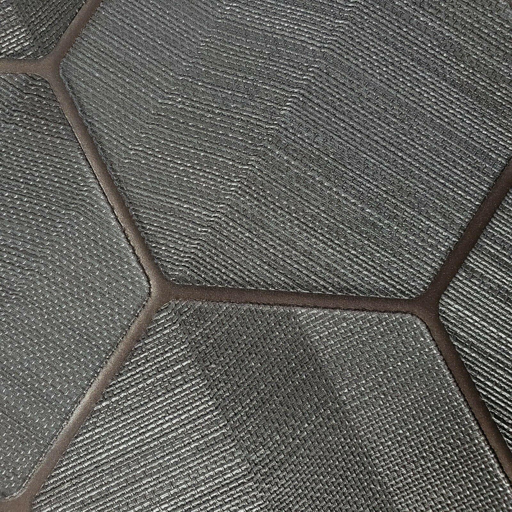 Z44804 Lamborghini Hexagon Charcoal gray bronze metallic textured Wall ...