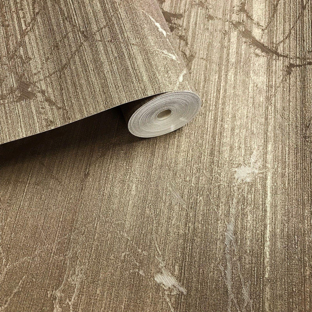 125052 Plain Bronze Brown Metallic Textured Wallpaper – wallcoveringsmart