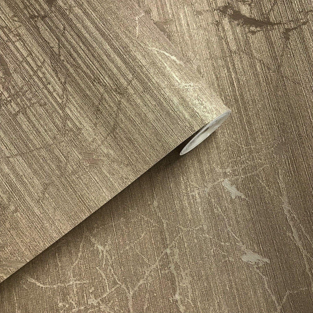 125052 Plain Bronze Brown Metallic Textured Wallpaper – wallcoveringsmart